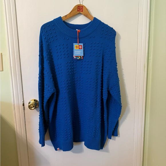 Lego | Sweaters | Lego X Target Blue Textured Sweater 3x Nwt | Poshmark